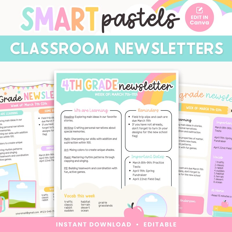 Newsletter Template - Etsy