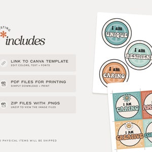 Classroom Affirmation Station Display, Groovy Retro Classroom Decor ...