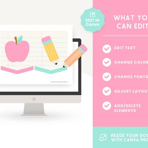 Classroom Bulletin Board Letters, Editable in Canva, Bright Pastels ...