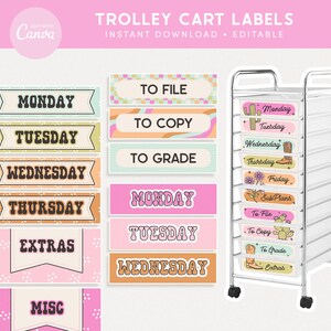 Editable Classroom Organization Bright Desert Bundle, Printable Canva ...