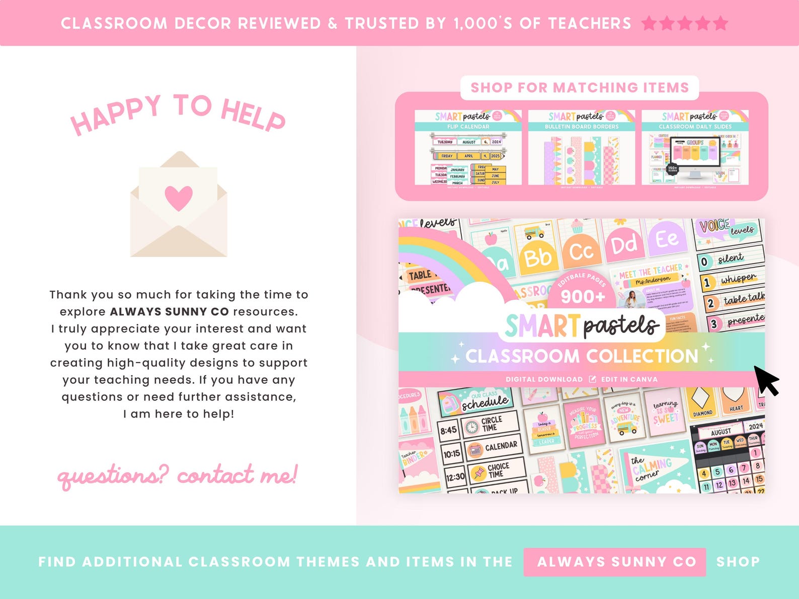 Classroom Affirmation Station Display, Bright Pastel Classroom Decor ...