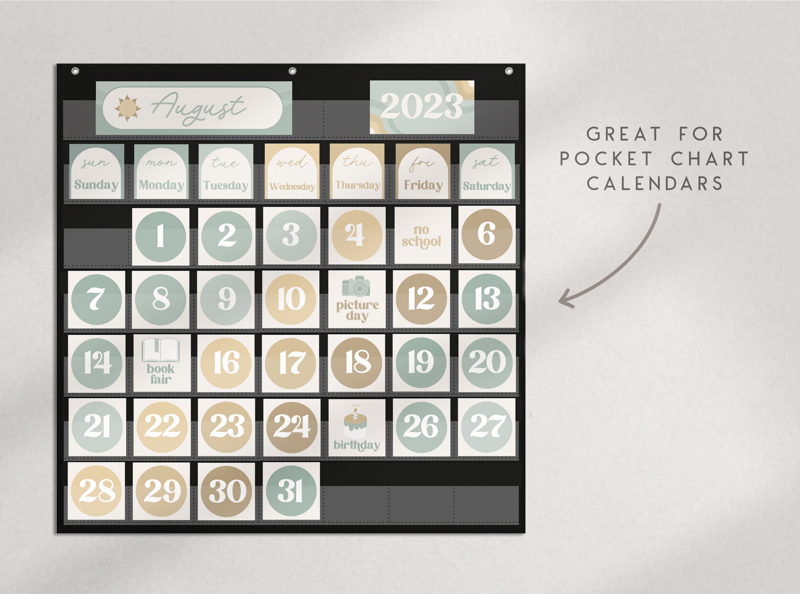 Classroom Calendar Display and Weather Station, Editable Printable ...