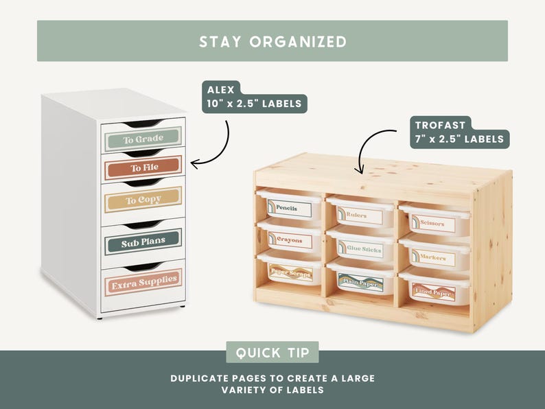 Classroom Labels Editable Templates, Modern Boho Classroom Organization ...