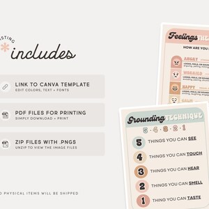 Calming Corner Editable Classroom Printables, Calm Down Skills, Cute ...