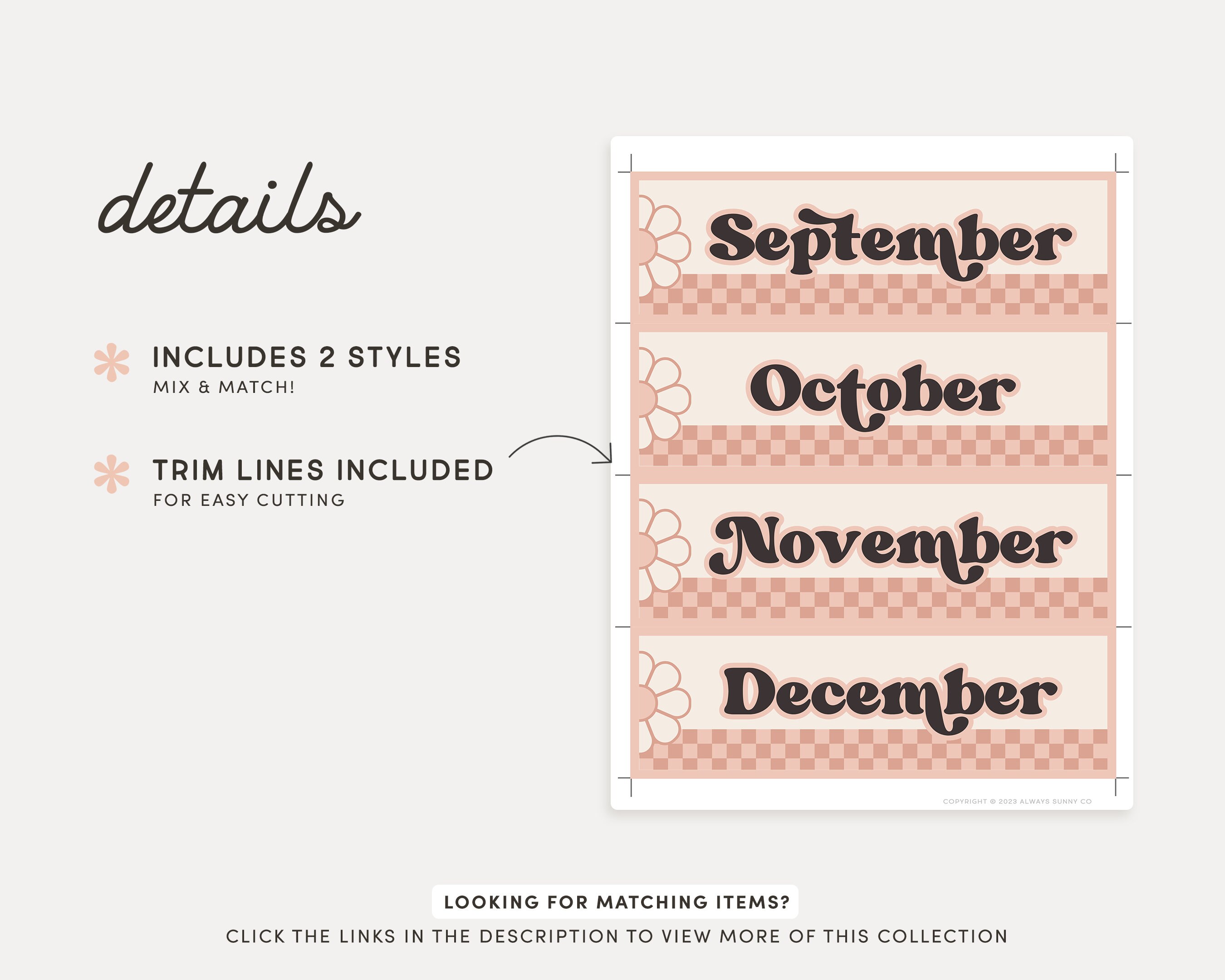 Classroom Flip Calendar Display, Pastel Retro Classroom Decor, Editable ...