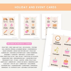Classroom Calendar Display and Weather Station, Printable Bright Desert ...
