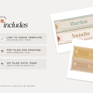 Student Desk Name Labels, Editable Classroom Printables, Student Name ...