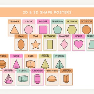 Classroom Shapes and Colors Printable Display, Editable in Canva ...