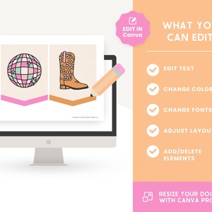 Classroom Bulletin Board Letters, Editable in Canva, Bright Desert ...