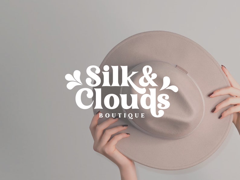 Editable Logo Designs, DIY Modern Boho Logo, Cute Boutique Logo ...