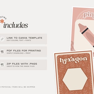 Classroom Shapes and Colors Printable Display, Editable in Canva ...