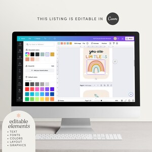 Growth Mindset Classroom Printable Posters, Editable Positive Cute ...