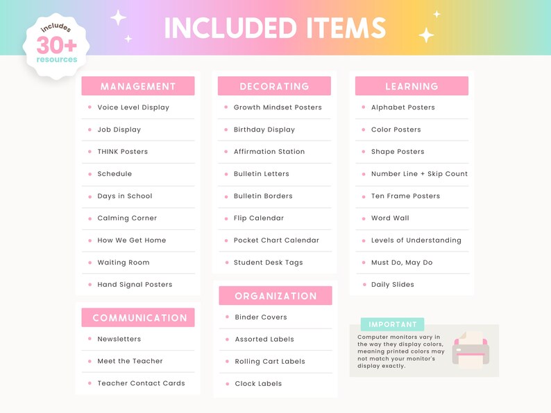 Editable Classroom Smart Pastels Complete Collection Printable Bundle ...