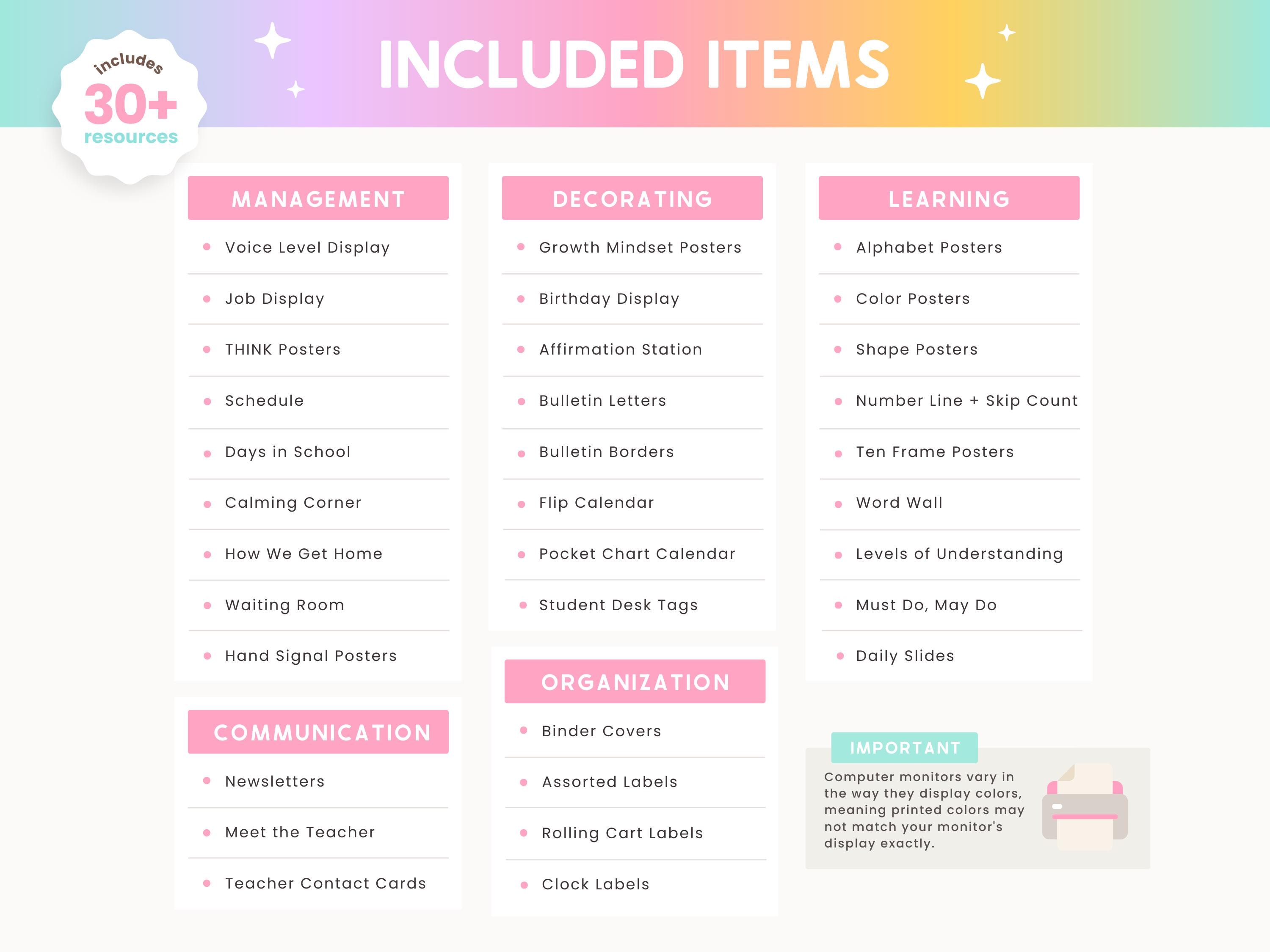 Editable Classroom Smart Pastels Complete Collection Printable Bundle ...