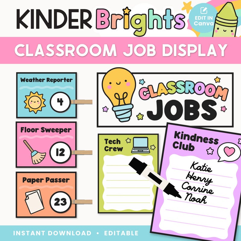 Classroom Jobs Chart - Etsy