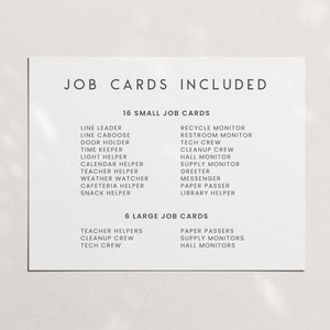 Editable Classroom Job Display Modern Cute Classroom Decor - Etsy