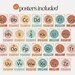 Alphabet Classroom Editable Posters, Groovy Letter Templates, Retro ...