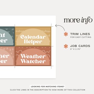 Classroom Job Display, Editable Canva Templates, Modern Boho Classroom ...