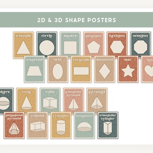 Classroom Shapes and Colors Printable Display, Editable in Canva ...