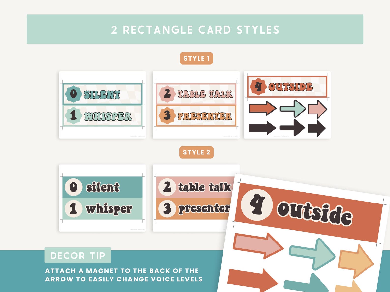 Voice Level Chart Classroom Printable Display, Editable in Canva ...