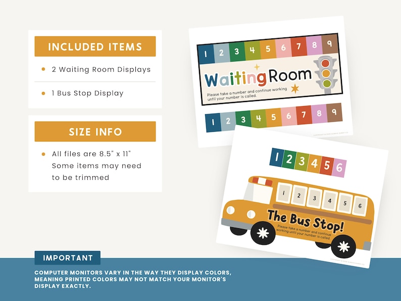 Teacher Waiting Room Printable Display, Editable in Canva, Colorful ...
