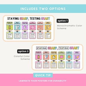 Editable Classroom Test Taking Strategy Posters | Testing SMART ...