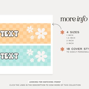 Classroom Binder Covers and Spines Editable Groovy Retro - Etsy