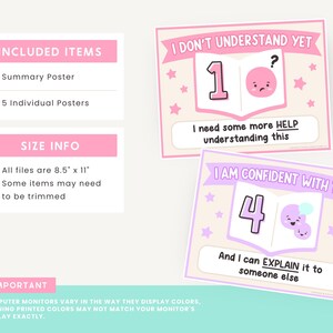 Levels of Understanding Editable Classroom Printable Posters, Pastel ...
