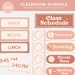 Editable Classroom Decor Rosy Boho Bundle, Pink Printable Canva ...