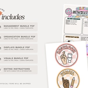 Editable Classroom Groovy Pastel Complete Collection Printable Bundle ...