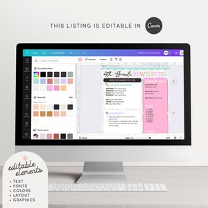 Classroom Newsletter Editable Templates, Pastel Back to School ...