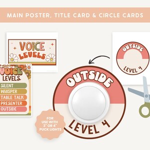 Voice Level Chart Classroom Printable Display, Editable in Canva ...