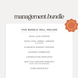 Editable Classroom Management Printable Bundle, Groovy Retro Growth ...