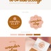 Whimsical Clay Jewelry Logo Design - Editable Canva Template, Charming ...