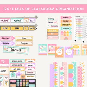 Editable Classroom Smart Pastels Complete Collection Printable Bundle ...