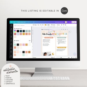 Classroom Newsletter Editable Templates, Back to School, Boho Classroom ...