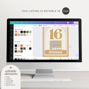 Number Ten Frames Classroom Editable Posters, Modern Boho Counting ...