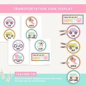 How Do We Get Home Clip Chart Classroom Printable, Student ...