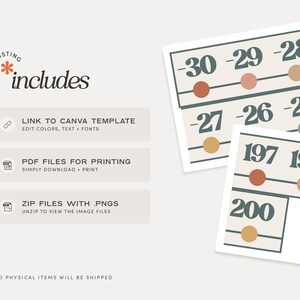 Classroom Number Line and Skip Counting Number Posters, Editable in ...