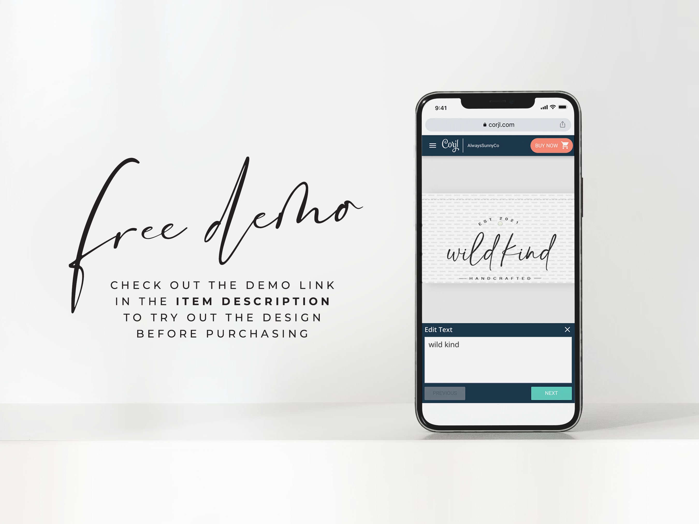 Editable Logo Design DIY Signature Logo Elegant Photography | Etsy