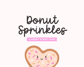 Rainbow Puddles School Font | Cute Handwritten Style for Invitations ...