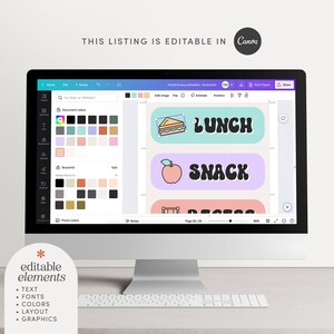 Classroom Schedule, Editable Classroom Printables, School Timetable ...