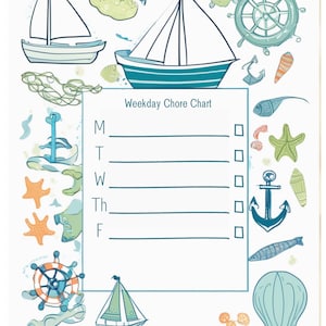 Kids Bundle – Weekday Chore Chart & Daily Morning + Evening Checklist ...