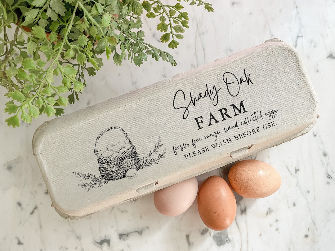 Homestead Farm Logo Egg Carton Stamp Label Farm Fresh Eggs Coop Labels ...
