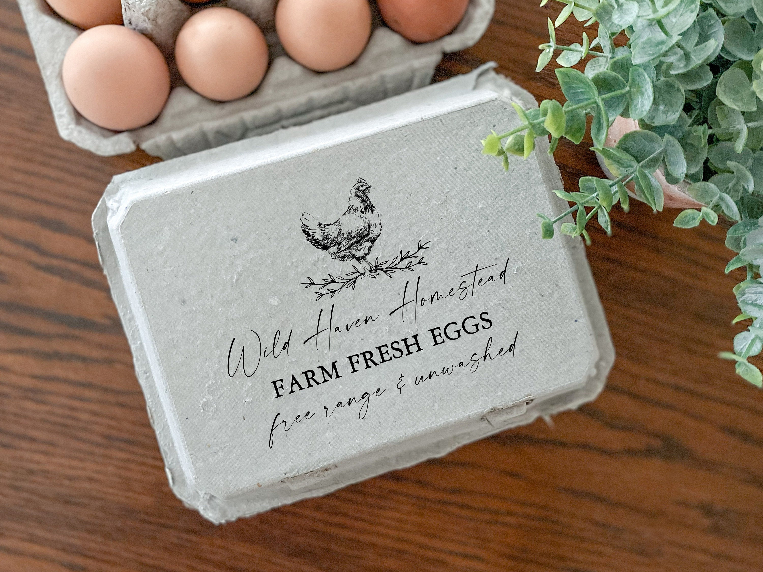 Vintage Stamp Homestead Farm Logo Egg Carton Hen Stamp Label Farm Fresh ...