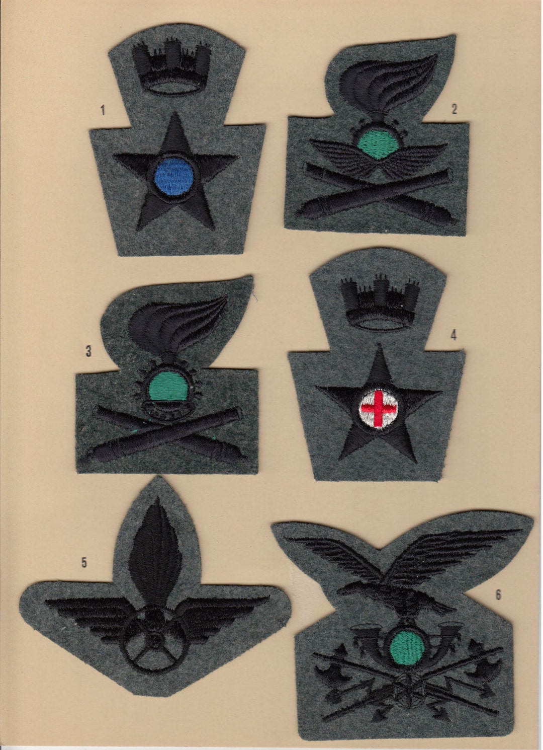 RARE! 6 Italian Alpini Insignia 1950-1958 - Etsy