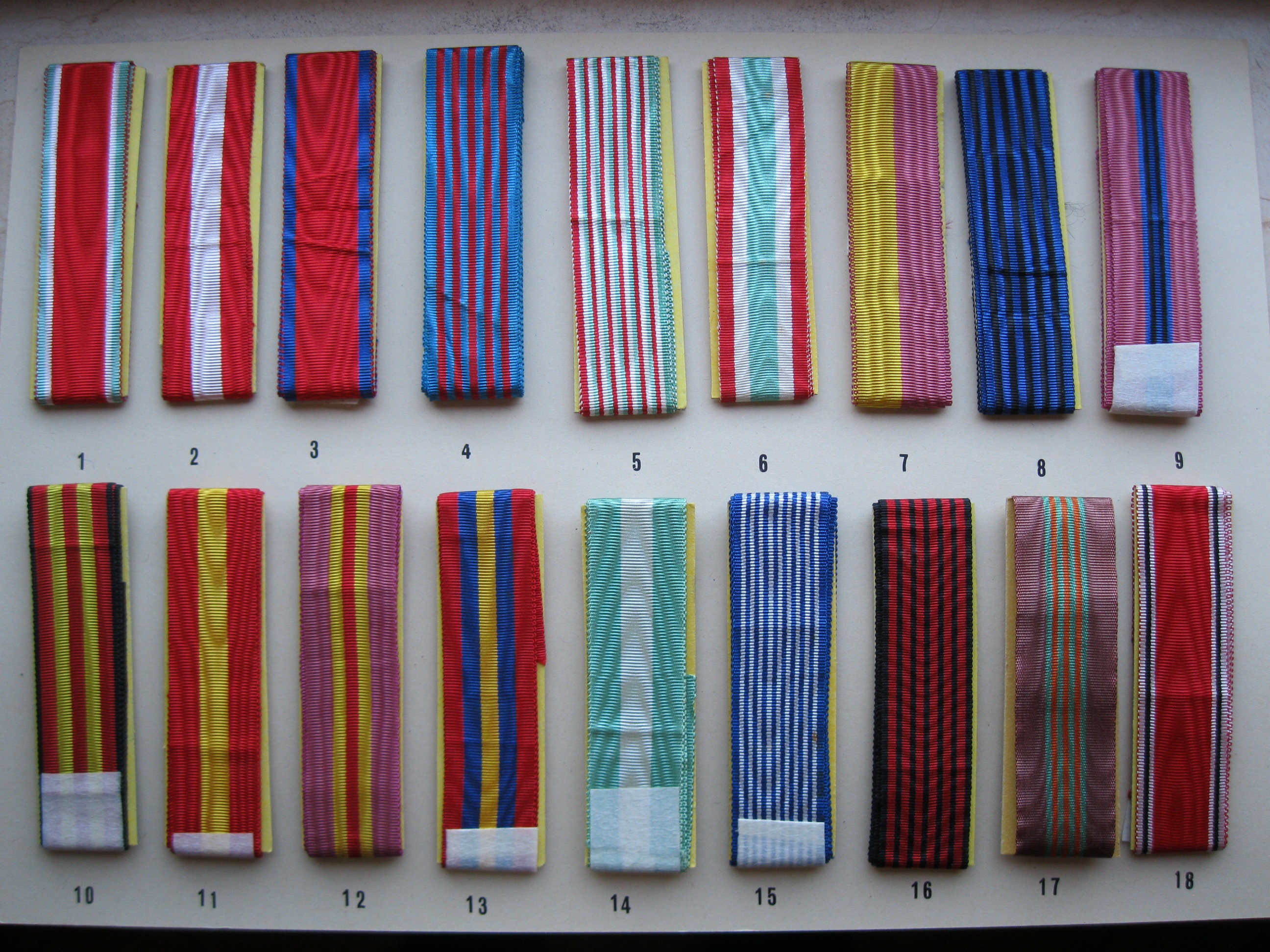 Medal Ribbons, 1891 1945: Eritrea, Spanish Civil War, March on Rome and ...