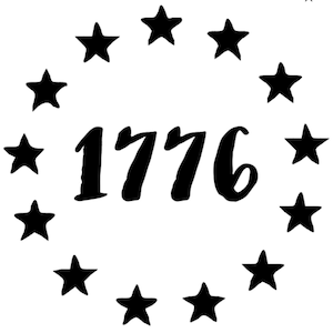 1776 Circle of Stars Vinyl Decal - Etsy