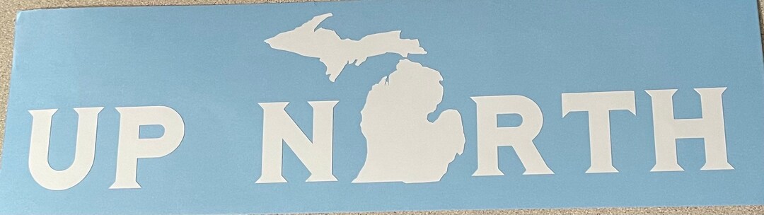 Up North Michigan Vinyl Decal, Northern Michigan - Etsy