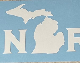 Michigan Mitten UP Big Foot Decal Sticker Handmade Michigander Custom ...